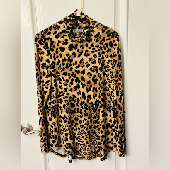 JM Collection | Sweaters | Jm Collection Animal Print Turtleneck | Poshmark